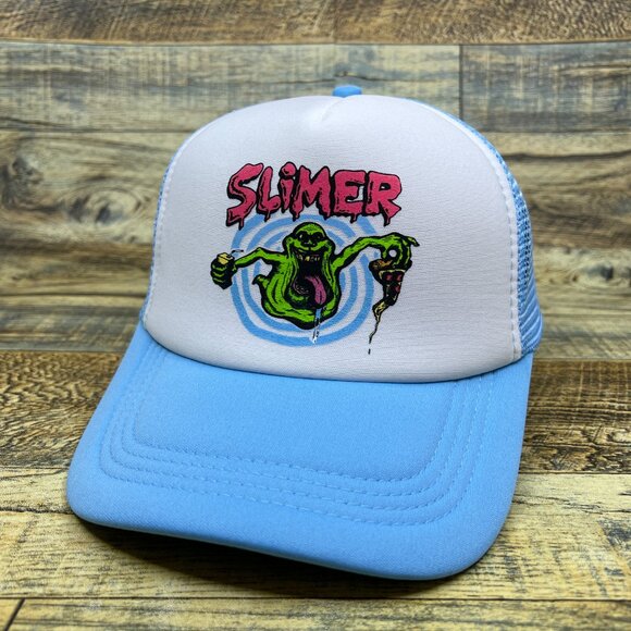 Snap-Back | Accessories | Slimer Ghostbusters Mens Trucker Hat Blue ...